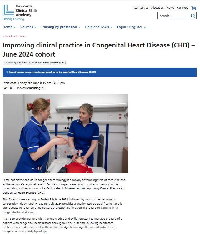 Education & Training - Lifelong CHD Network